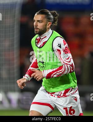 Jay Rodriguez of Wrexham during the pre-game warmup ahead of the Sky ...
