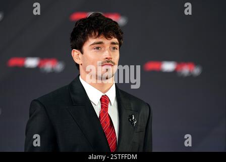 Ferrari driver Charles Leclerc on the track during Qualifying at the ...