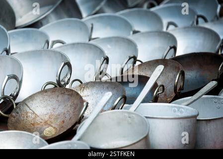 Woks for Sale Stock Photo - Alamy