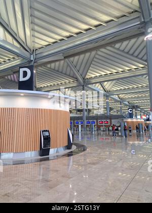 Zumpango, Edomex, Mexico - Jul 28 2023: Interior of the Felipe Angeles ...