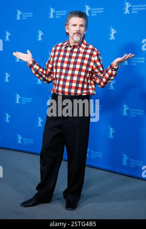 Berlin, Germany. 18th Feb, 2025. Ethan Hawke, actor, and Margaret ...