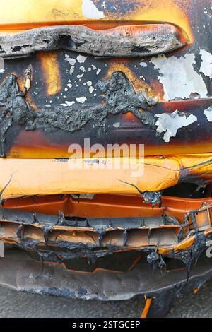 Car after fire Stock Photo - Alamy