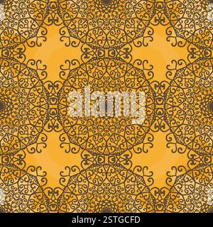 Seamless pattern with yellow paint on green leather texture, soft focus ...