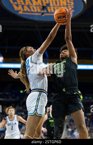 UCLA forward Kendall Dudley (22) steals the ball from Iowa guard Lucy ...