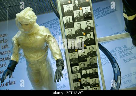 Photo shows an exhibit inside the Chernobyl Museum in Kyiv, Ukraine on ...