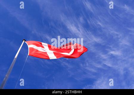 The Danish National Flag / Danebrog Stock Photo - Alamy