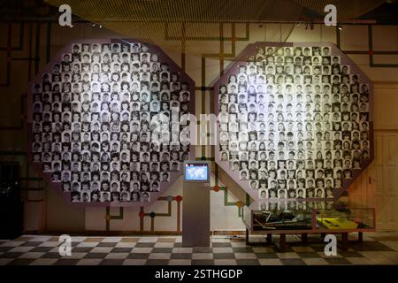 Photo shows an exhibit inside the Chernobyl Museum in Kyiv, Ukraine on ...