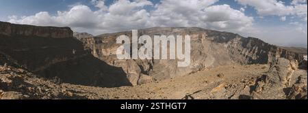 Panoramic of Jebel Shams - Sultanate of Oman Stock Photo - Alamy