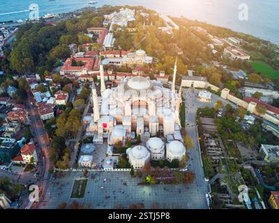 Aerial Footage of Sultanahmet, Blue Mosque Stock Photo - Alamy