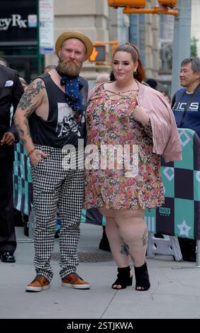 Tess Holliday and her husband Nick Holliday made an appearance at Build ...