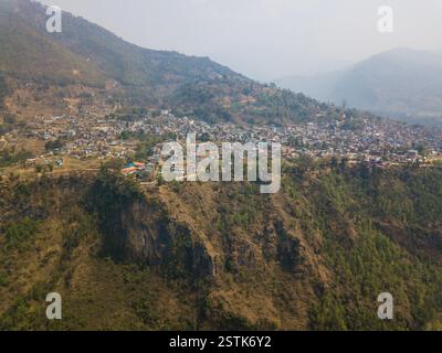 Aerial view of Kusma in Parbat district, Nepal Stock Photo - Alamy