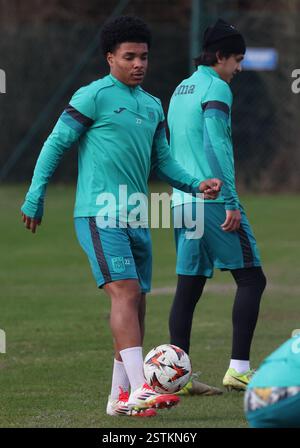 Anderlecht's Elyess Dao pictured in action during a training session at ...
