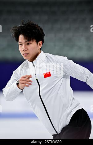 Zhiming PENG (CHN), during Men Free Skating, at the ISU Four Continents ...