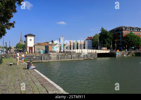 Prince Street Bridge and Floating Harbour, Bristol Stock Photo - Alamy