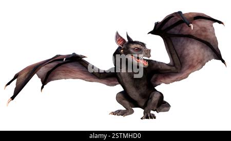 3D rendering of a giant bat isolated on white background Stock Photo ...
