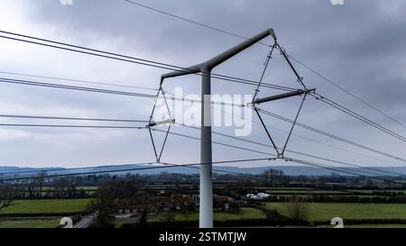The new 'T' style electricity pylon capable of carrying high-voltage ...