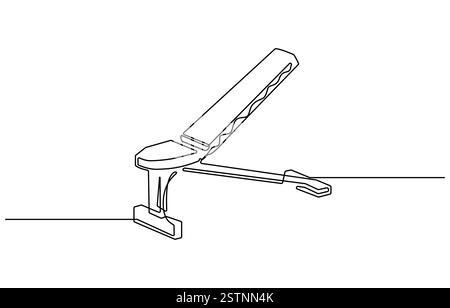 Continuous one line Exercise Gain Strength Stock Vector Image & Art - Alamy