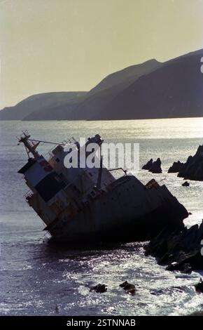 The Wreck of the MV Ranga, Dunmore Head, Dingle Peninsula in South west ...
