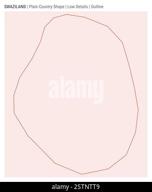 Swaziland - plain country shape. Low, medium and high detailed maps of ...