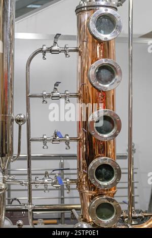 Copper Still Column Stock Photo - Alamy