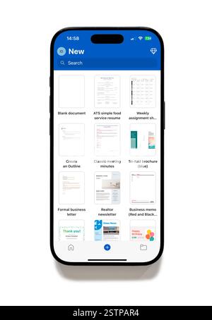 Microsoft 365 apps on an iPhone - M365 Copilot, Word, Excel, PowerPoint ...