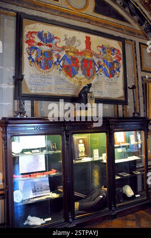 Interior of Château d'Ussé, a famous French castle known as the ...