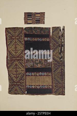 Inca Textile Fabric- Piece of Woollen Garments- Passementerie Work ...