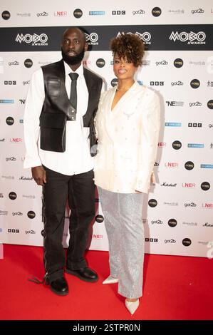 Marcel Badiane-Robin and Fleur East attend the Avatar Fire And Ash UK ...