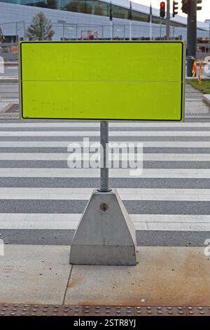 Temporary Sign Pole Stock Photo - Alamy