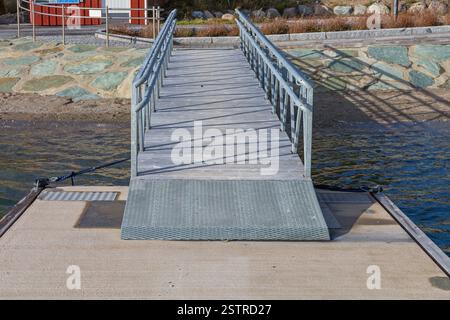 Pontoon Access Bridge Stock Photo - Alamy