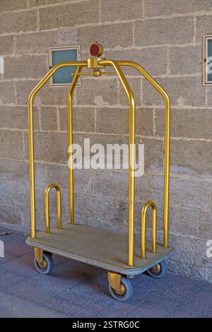 Hotel Gold Cart Stock Photo - Alamy