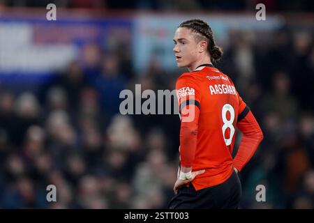 Luton Town's Thelo Aasgaard during the Sky Bet Championship match at ...