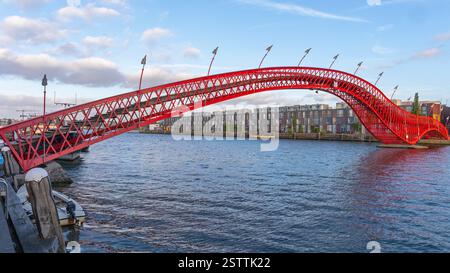 Python bridge or High Bridge in Amsterdam connectiong the Stuurmankade ...