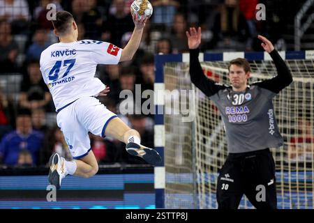 Zagreb, Croatia. 19th Feb, 2025. ZAGREB, CROATIA - FEBRUARY 19: Kolstad Goalkeeper Torbjorn ...