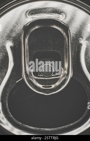Beverage can with the stay-tab opening mechanism Stock Photo - Alamy