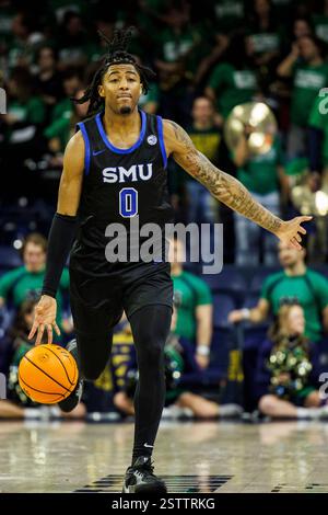 SOUTH BEND, IN - FEBRUARY 19: Southern Methodist Mustangs head coach ...