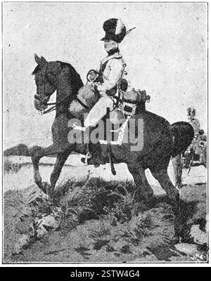 Bavarian Dragoons (1804). Illustration of the 19th century. Germany ...