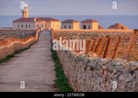 Punta Nati cape lighthouse Stock Photo - Alamy