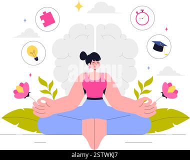 Self Improvement Illustration featuring Upskilling, Learning at Work ...