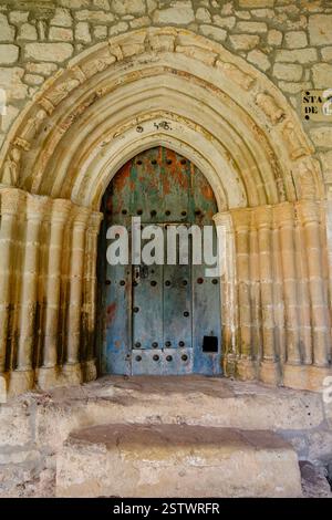 Hermitage of Santa MarÃ­a de la Hoz in Tobera Stock Photo - Alamy