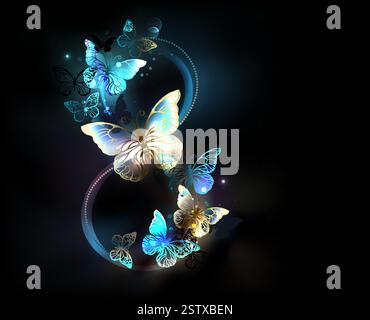 Golden Symbol for Number 1 on a Black Background - Icon 5 Stock Vector ...