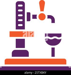 Beer tap color icon. Isolated vector illustration Stock Vector Image ...