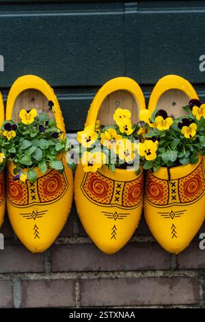 Traditionally decorated yellow clogs Stock Photo - Alamy
