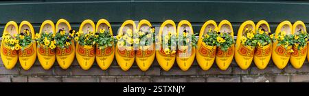 Traditionally decorated yellow clogs Stock Photo - Alamy