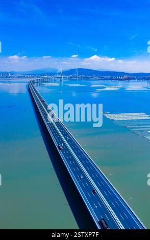 Bay scenery of Xiazhang Bridge in Fujian Province, China Stock Photo ...