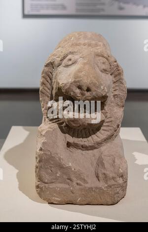 lion, limestone, 2nd-1st century BC, Iberian Museum of Jaén, Jaén ...