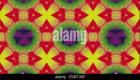Image of kaleidoscope pattern changing on seamless loop background ...