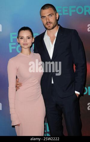 Eline Powell and Alex Roe attending the Freeform 2017 Upfront at Hudson ...
