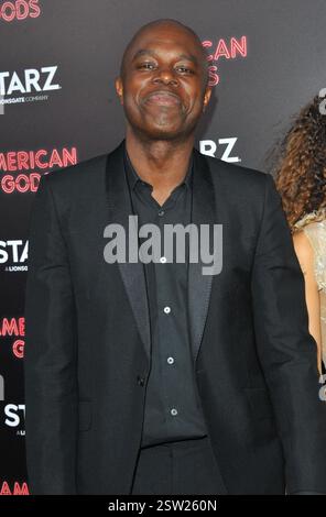 Chris Obi arriving to the "American Gods" premiere held at the Cinerama ...