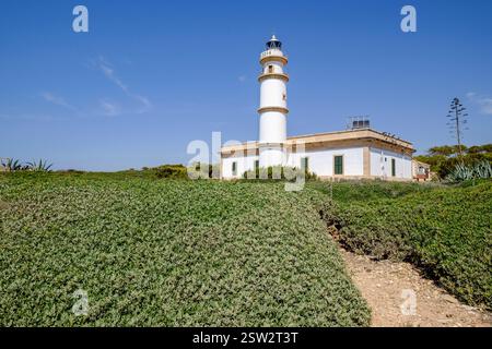 Cap Salines lighthouse, coastal research station, IMEDEA, Mallorca ...